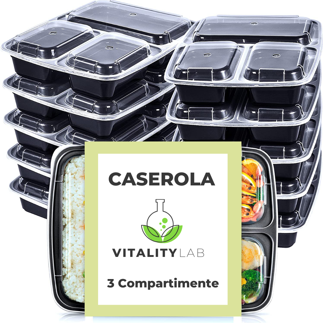 Caserola Compartimentata Vitality Lab™ - Set 5 Bucati